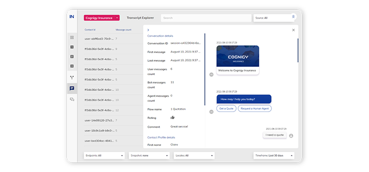 Cognigy Insights | Conversational AI Analytics Suite | Cognigy